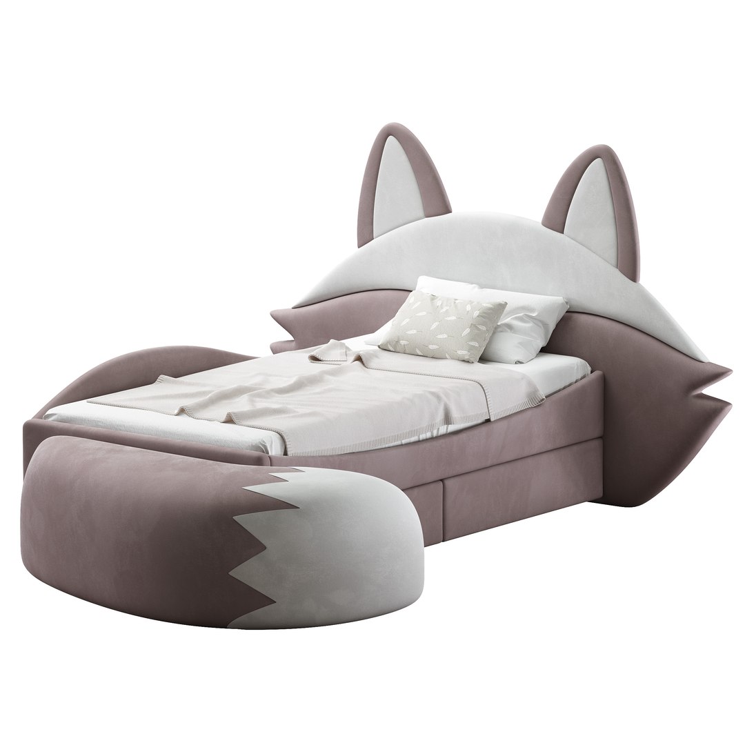 3D Fox Kid Bed - TurboSquid 2294787