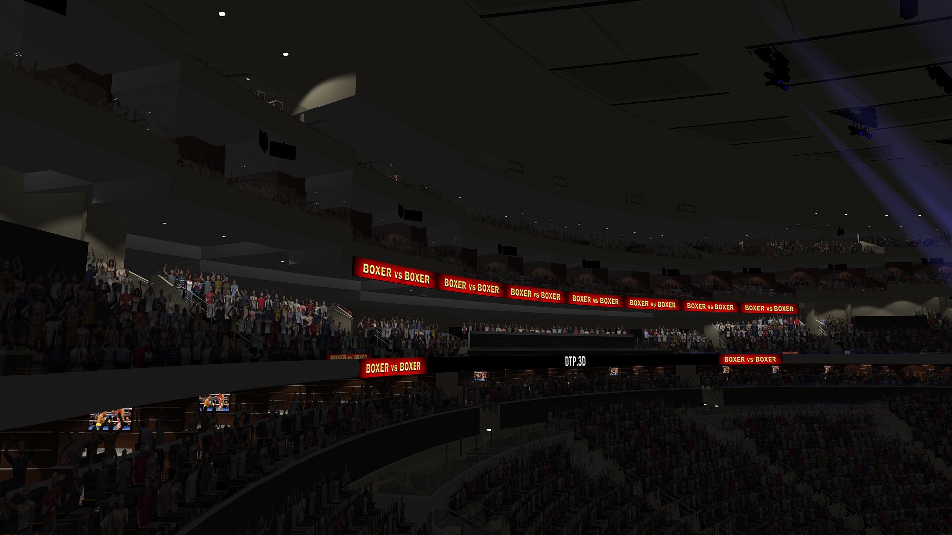 3D model msg boxing arena audience - TurboSquid 1456602