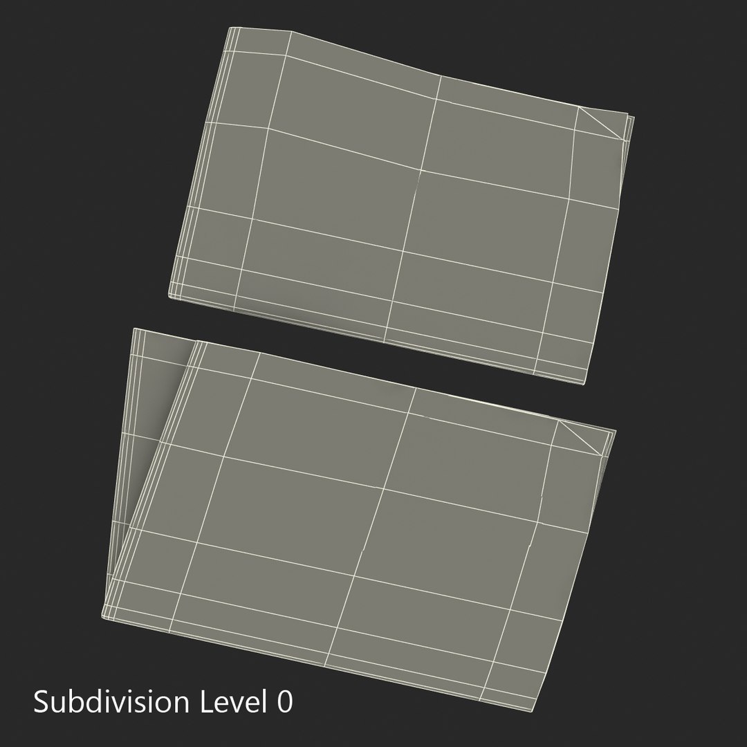 3d model newspapers realistic