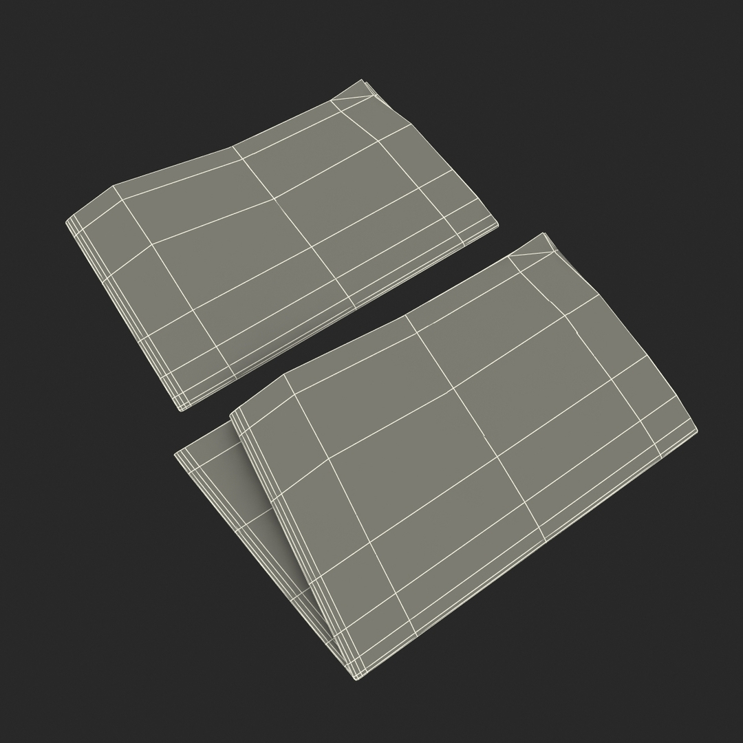 3d Model Newspapers Realistic