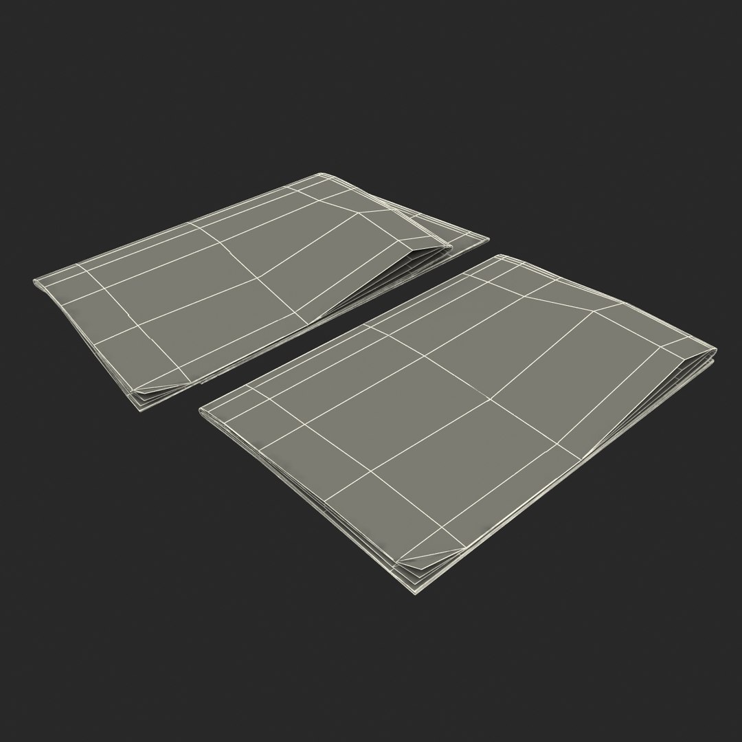 3d model newspapers realistic