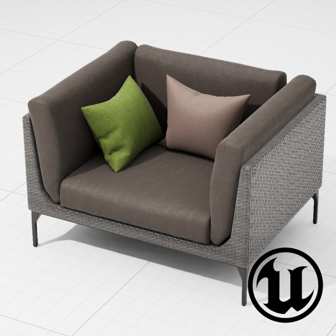 3d Model Dedon Mu Chair Ue4