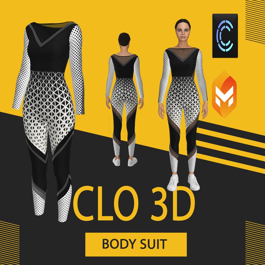 Body Suit Marvelous Designer Or Clo3D ZPRJ 3D Model - TurboSquid 2168758