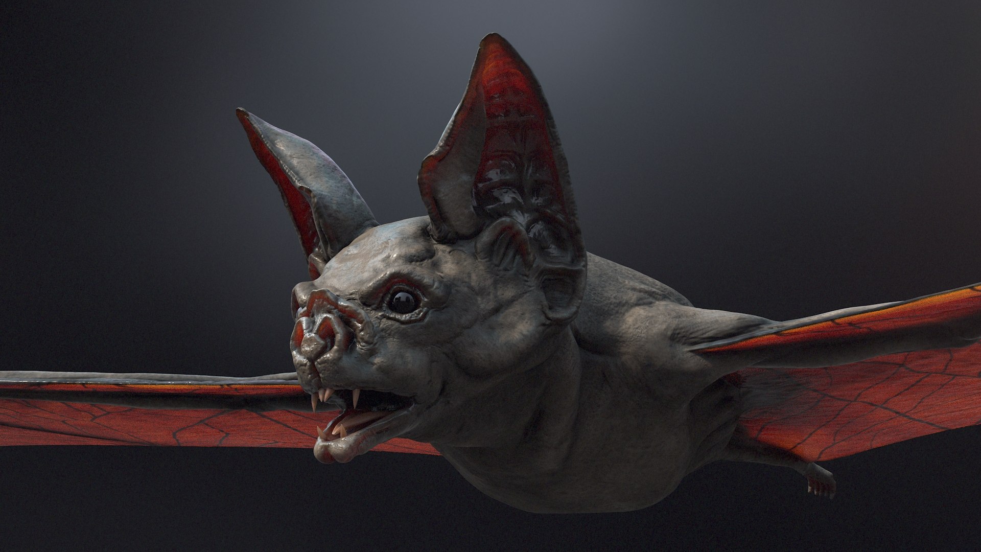 vampire bat 3d model