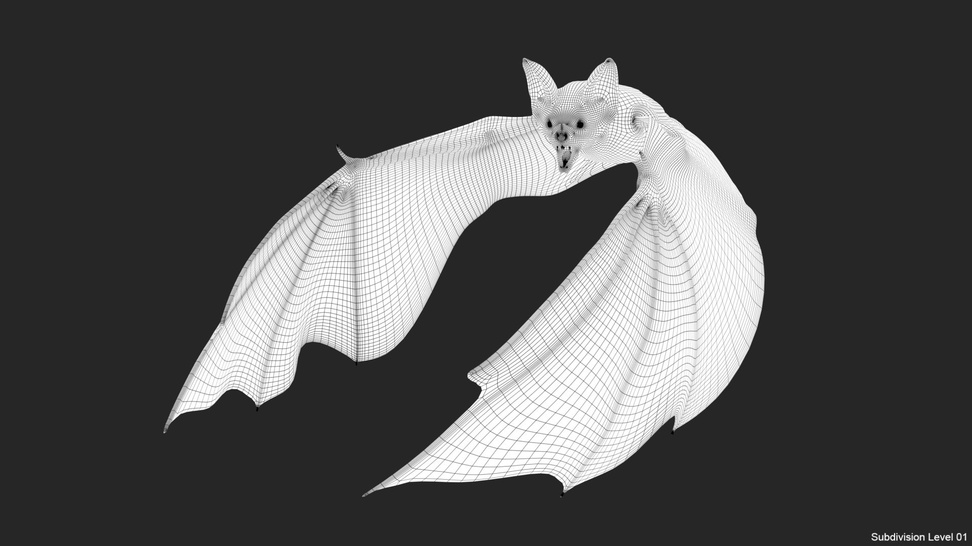 vampire bat 3d model