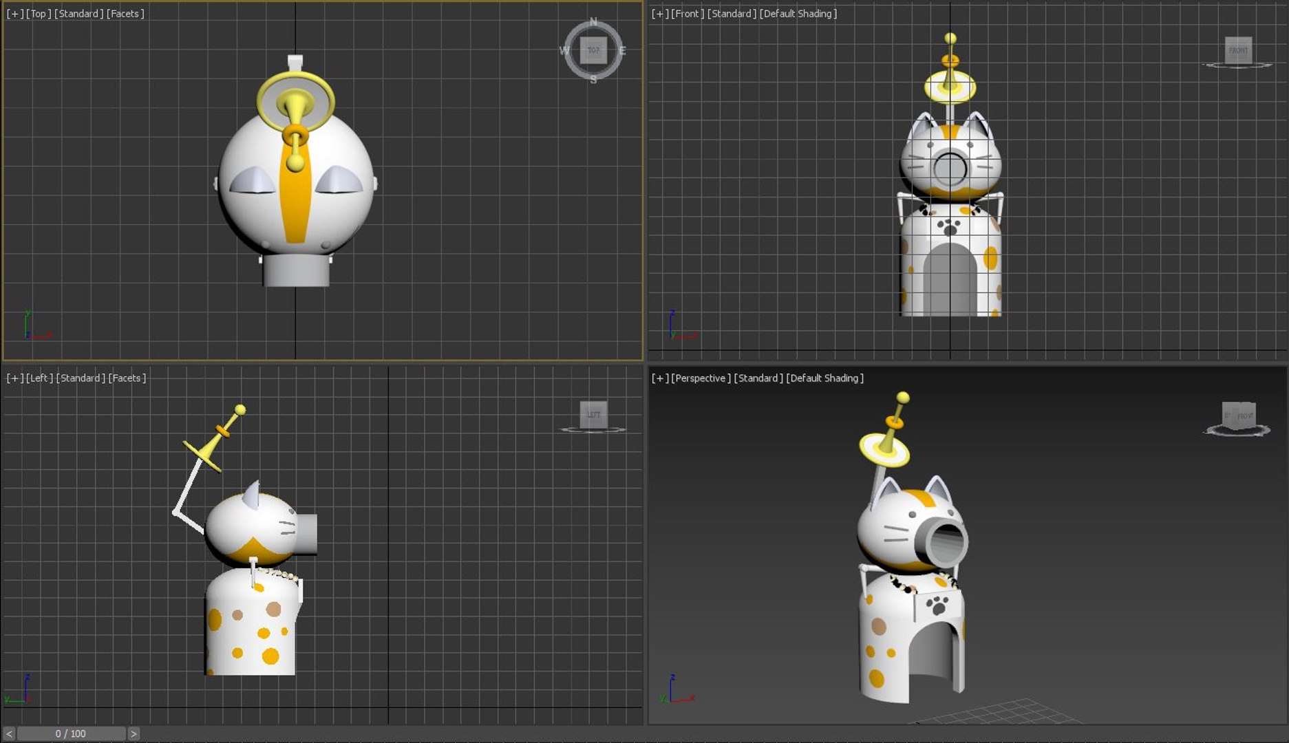 3D Cat Battle - - TurboSquid 1591322