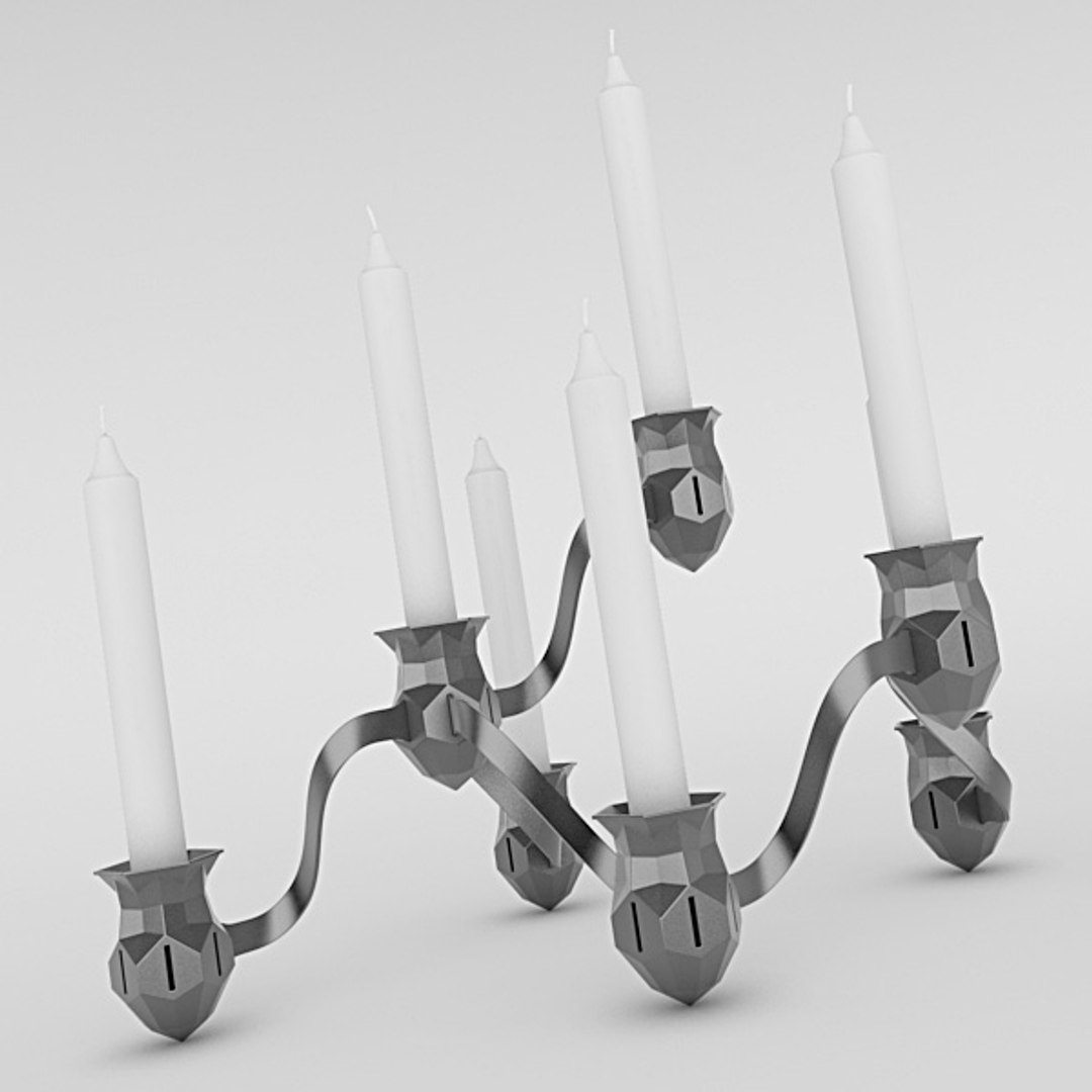 3d model candle holder