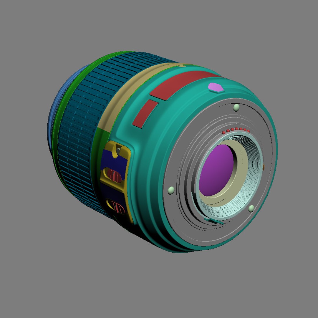 Nikon Lens Nikkor 18-55mm 3d Model