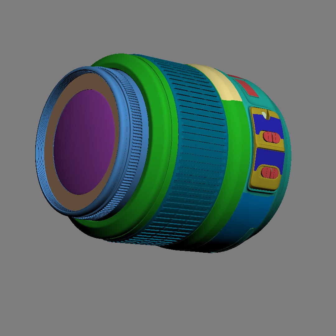 Nikon Lens Nikkor 18-55mm 3d Model