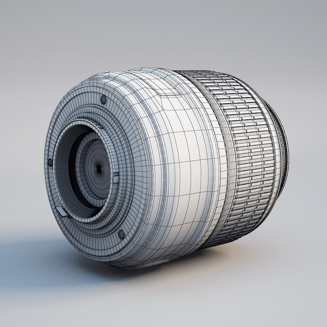 Nikon Lens Nikkor 18-55mm 3d Model