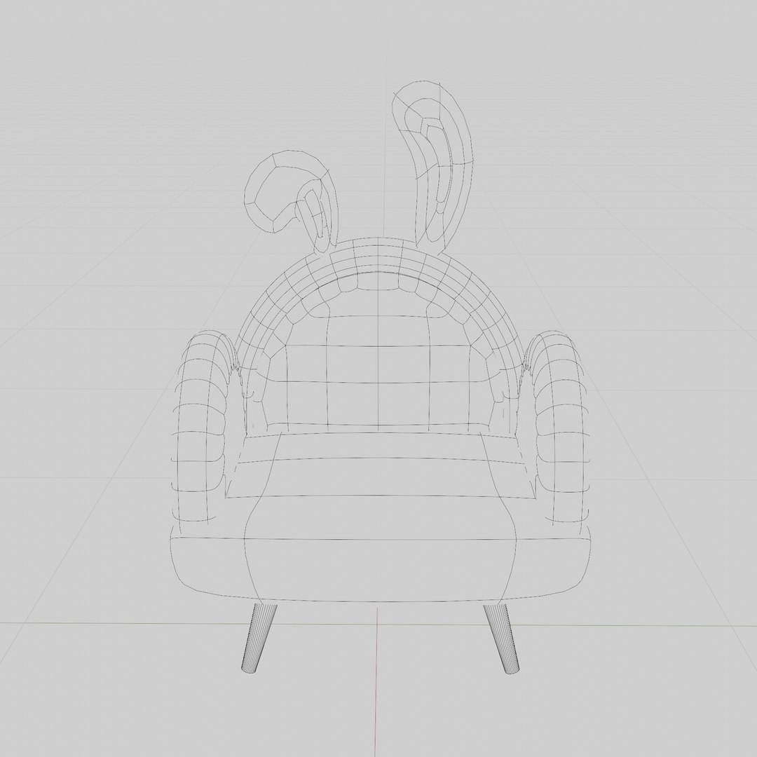 3D Model Stylized Bunny Chair - TurboSquid 2181221