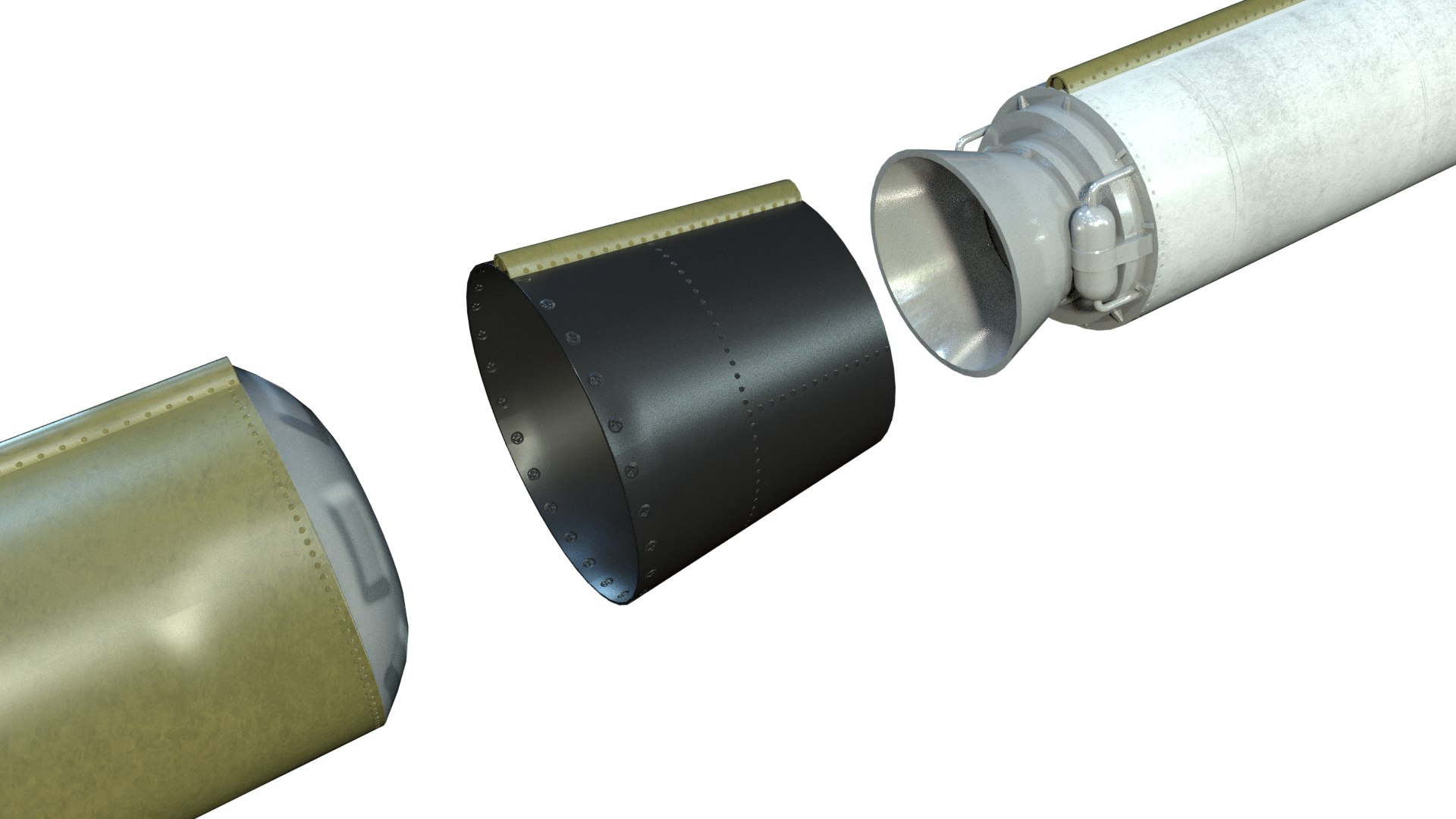 Minuteman III ICBM Missile Model - TurboSquid 2231299