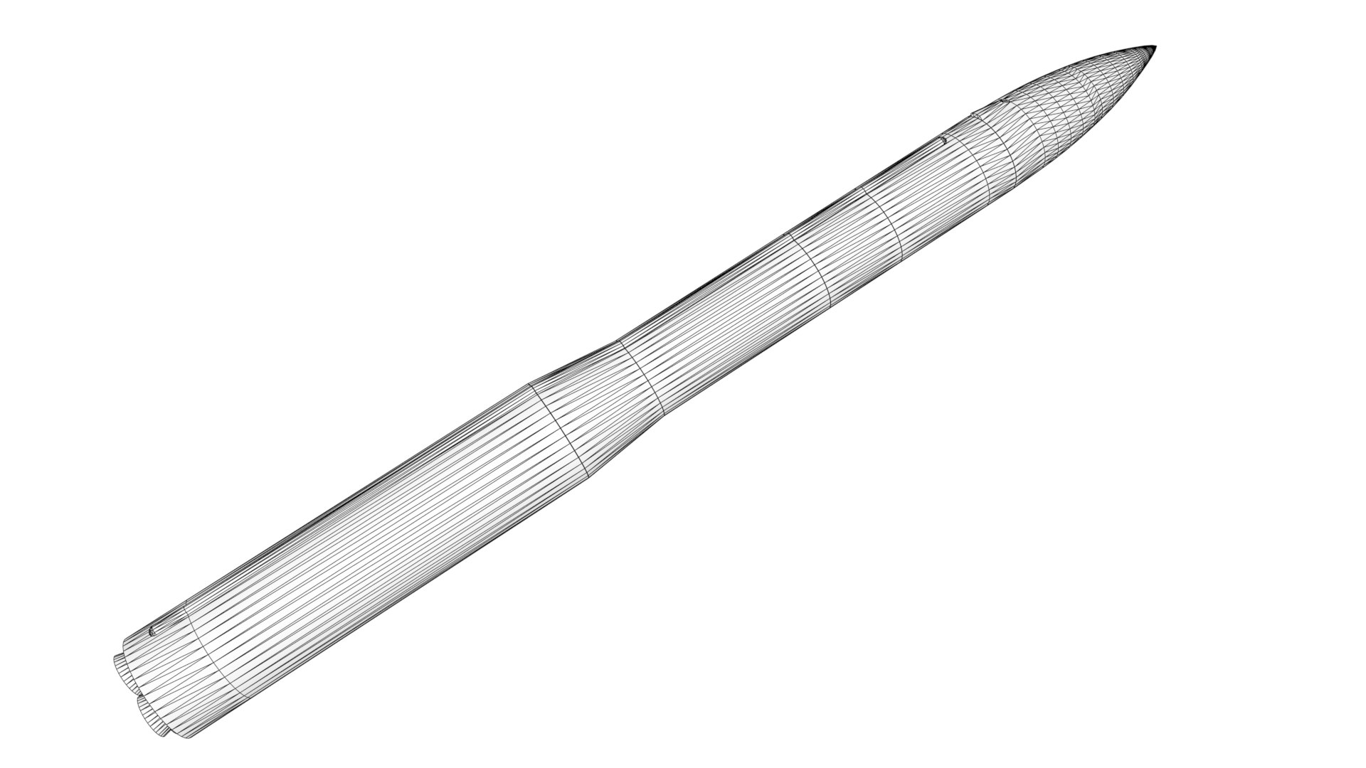 Minuteman III ICBM Missile Model - TurboSquid 2231299