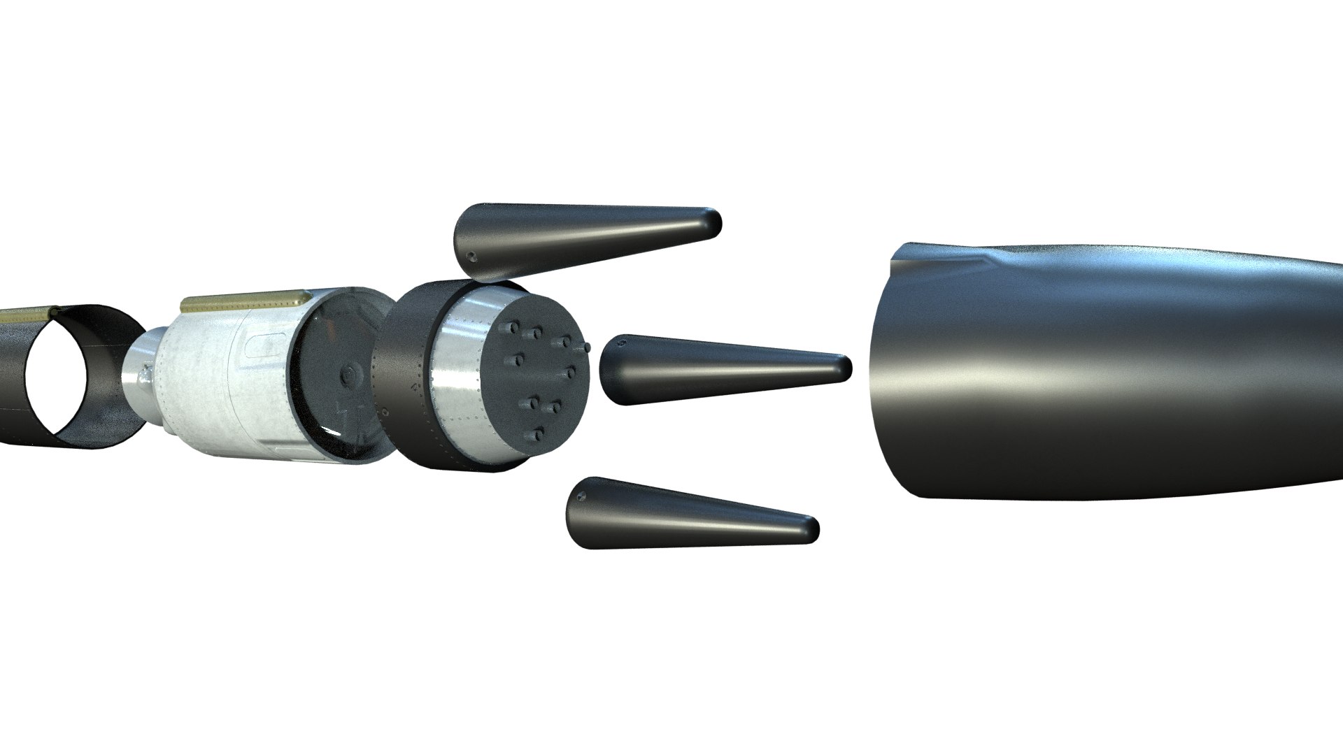 Minuteman III ICBM Missile Model - TurboSquid 2231299