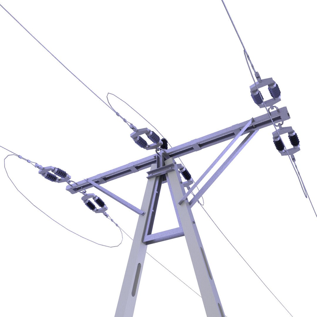 3D Utility Power Pole Game 19 - TurboSquid 1864080