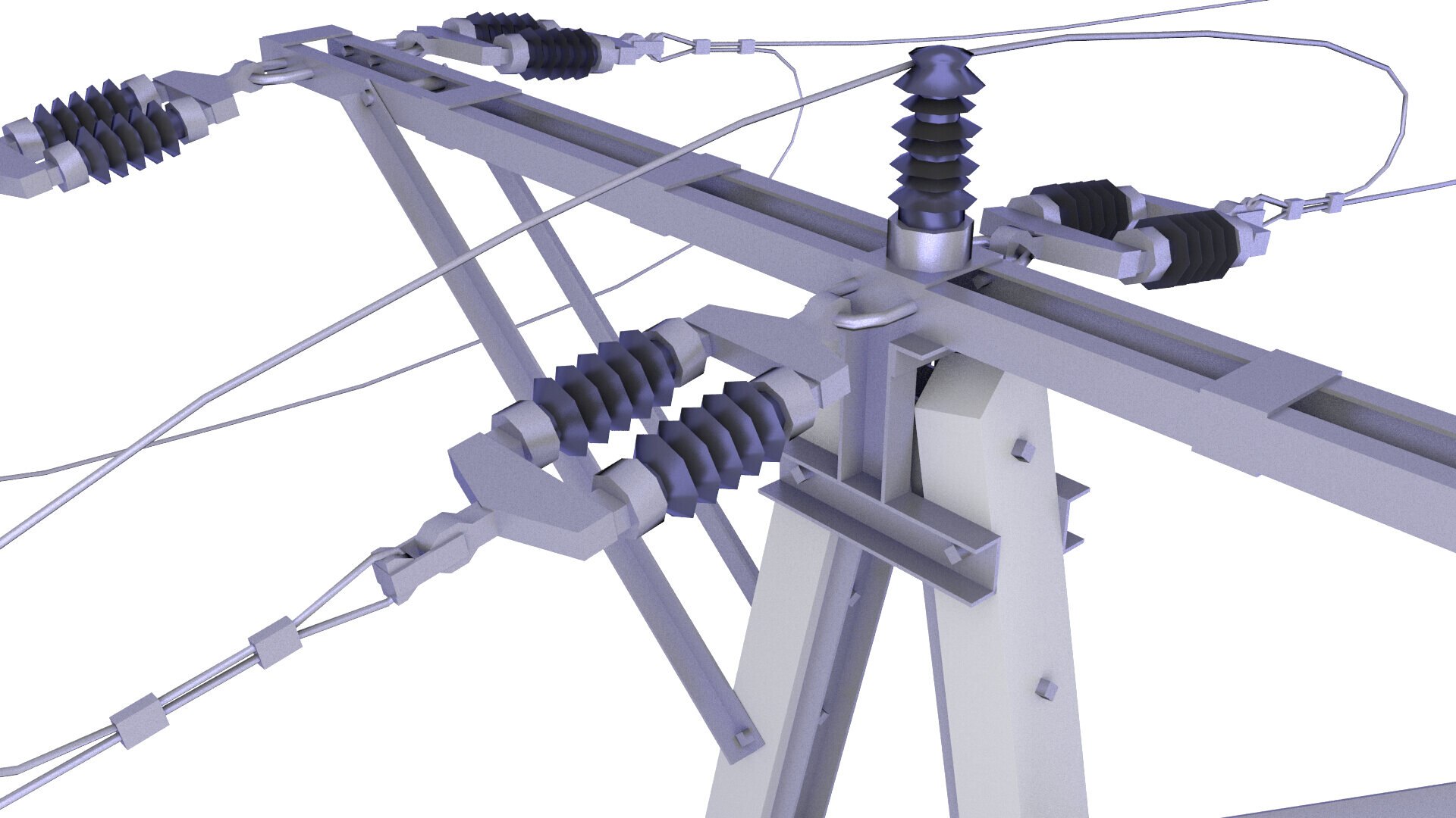 3D Utility Power Pole Game 19 - TurboSquid 1864080