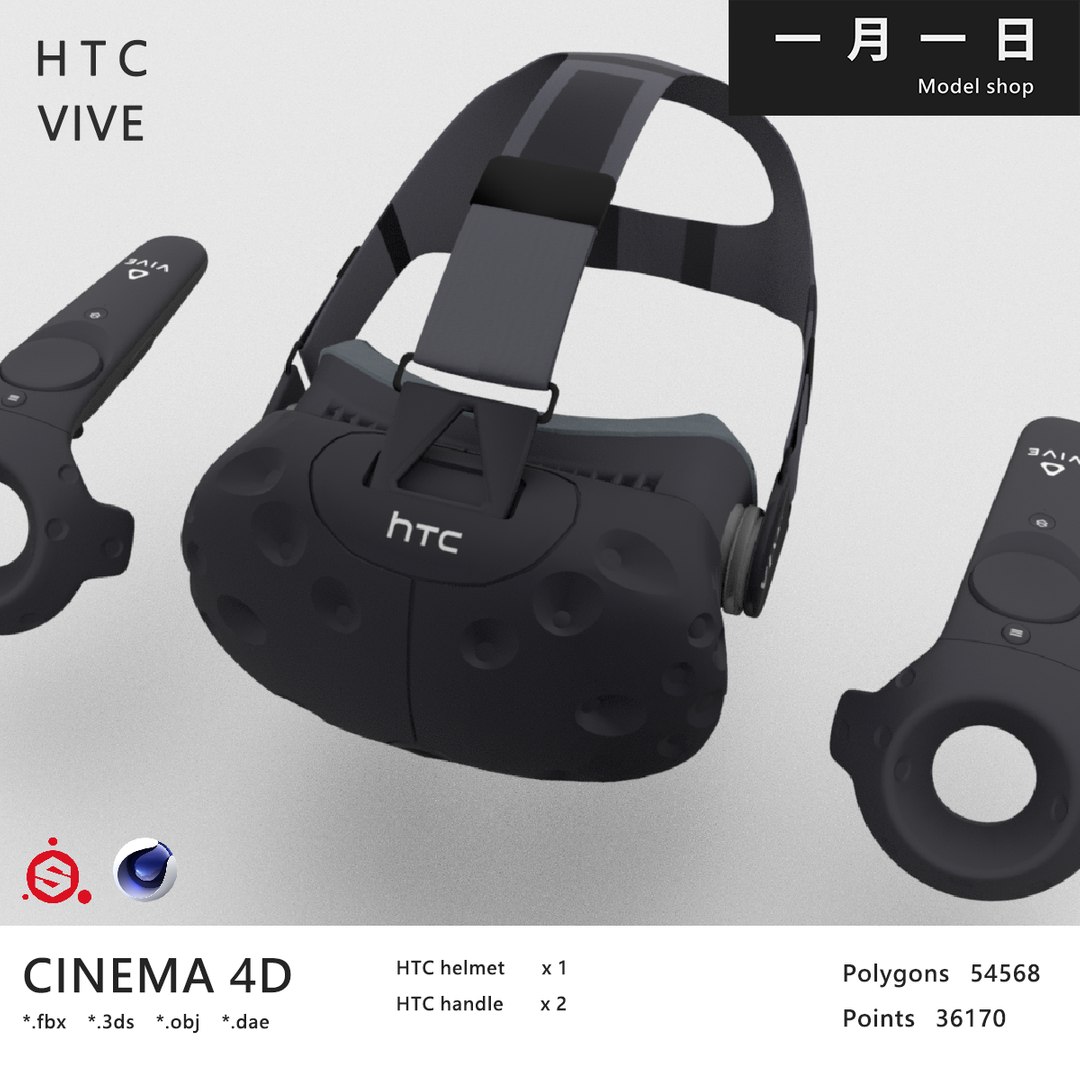 3D HTC VIVE Model - TurboSquid 1941388
