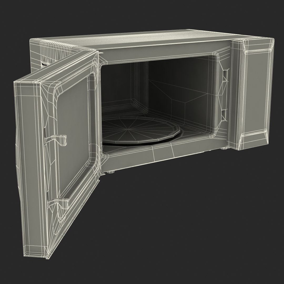 3d microwave oven 3 generic model