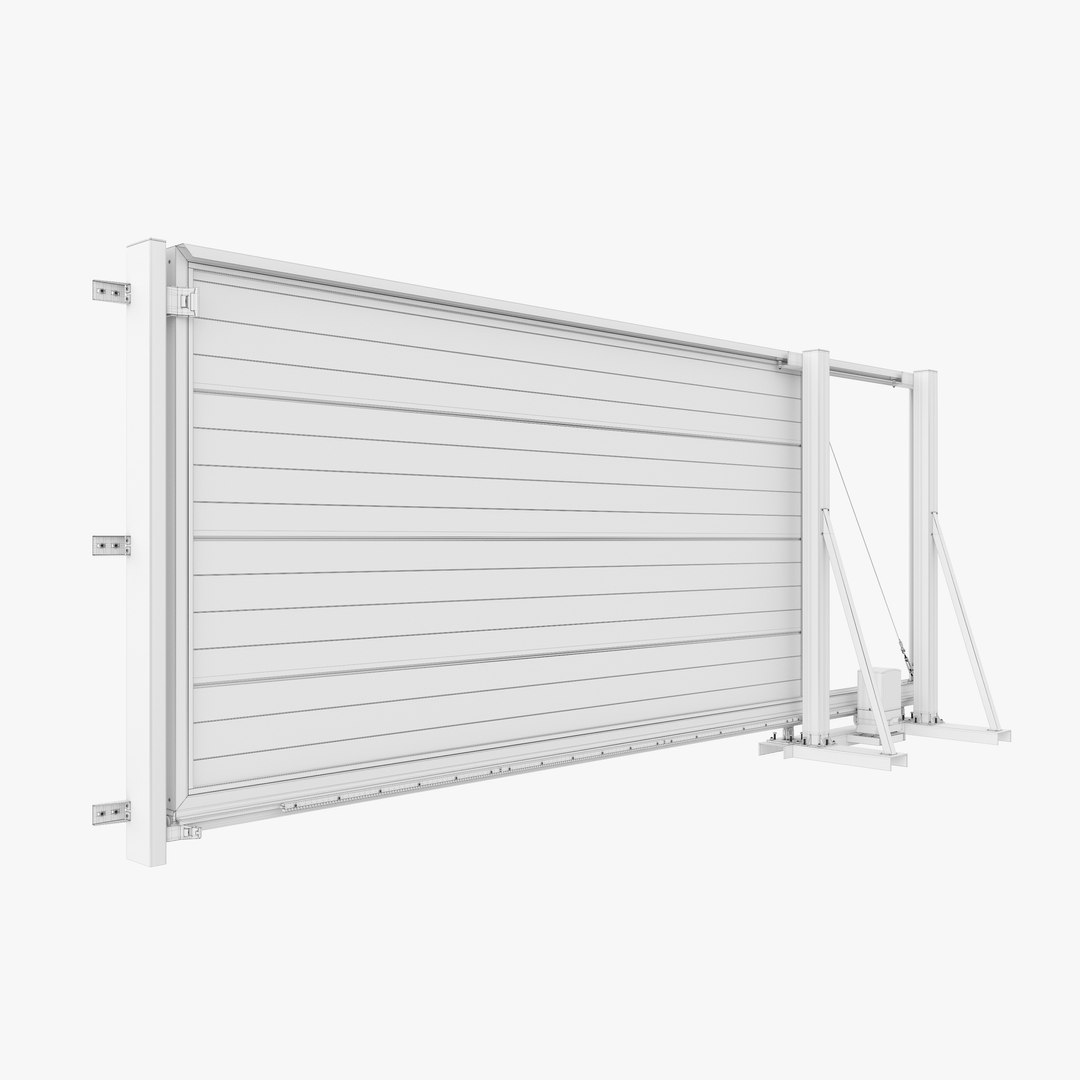 Automatic Sliding Gate Model - TurboSquid 1272951