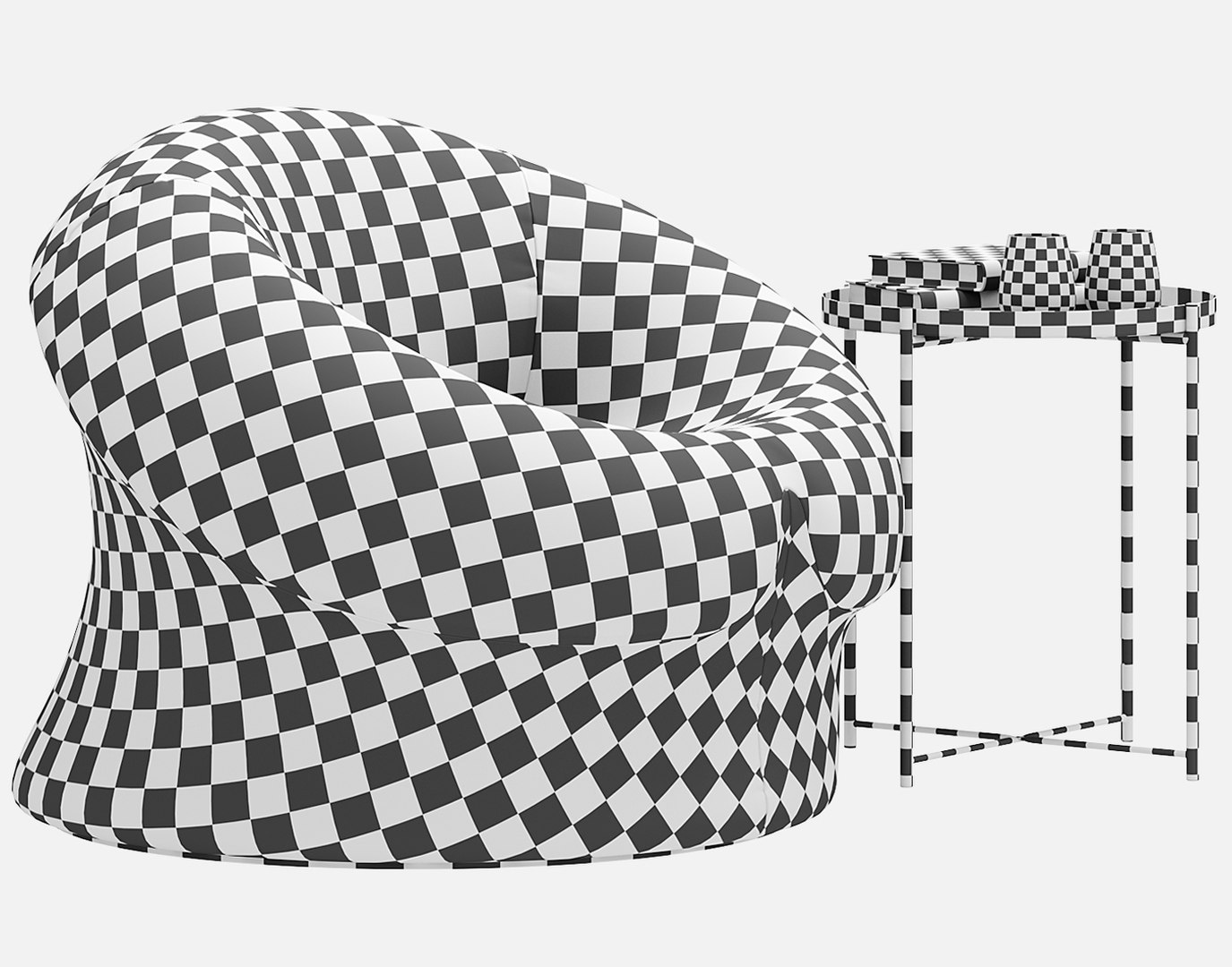 Armchair serie 2000 3D model - TurboSquid 1558253
