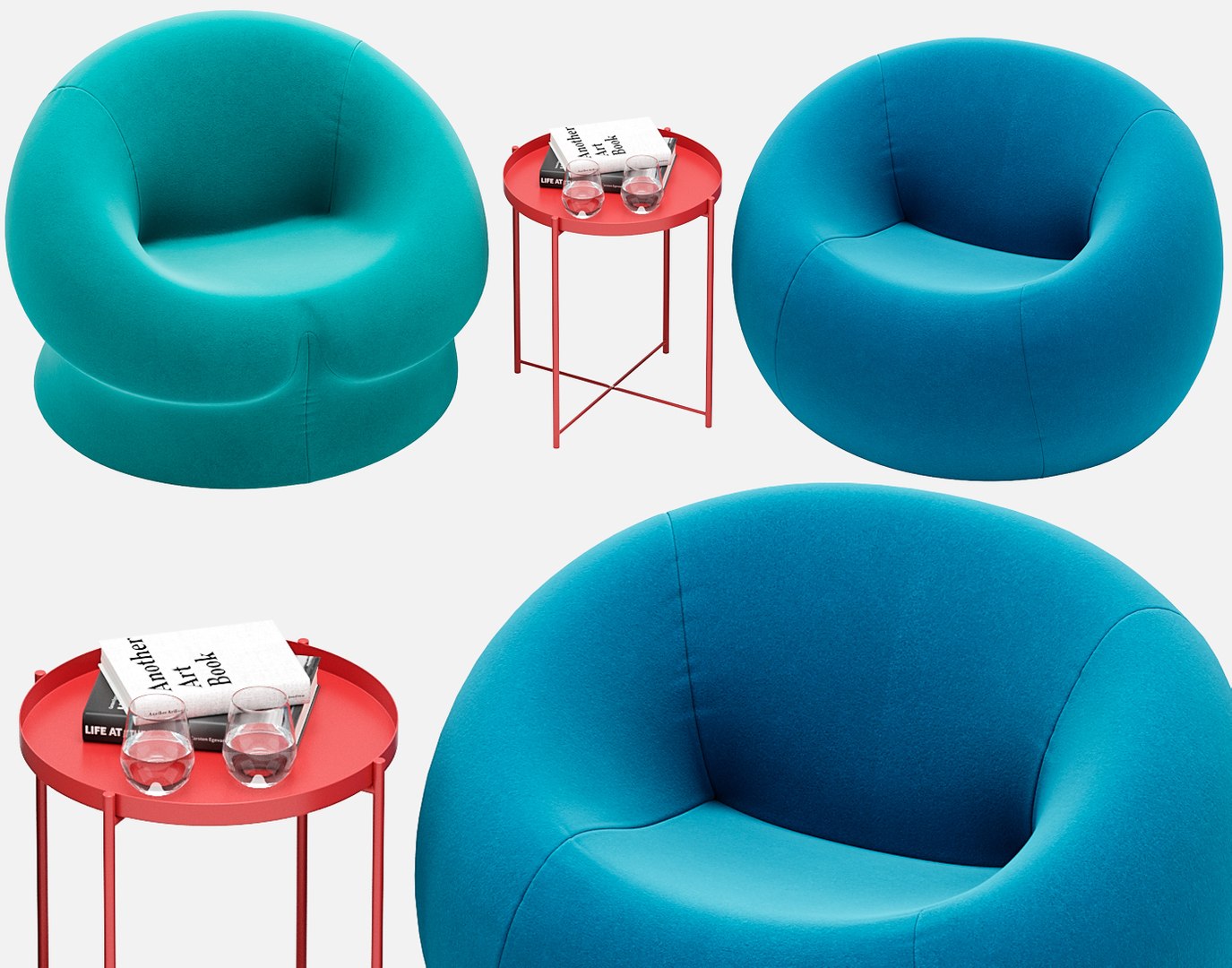 Armchair serie 2000 3D model - TurboSquid 1558253