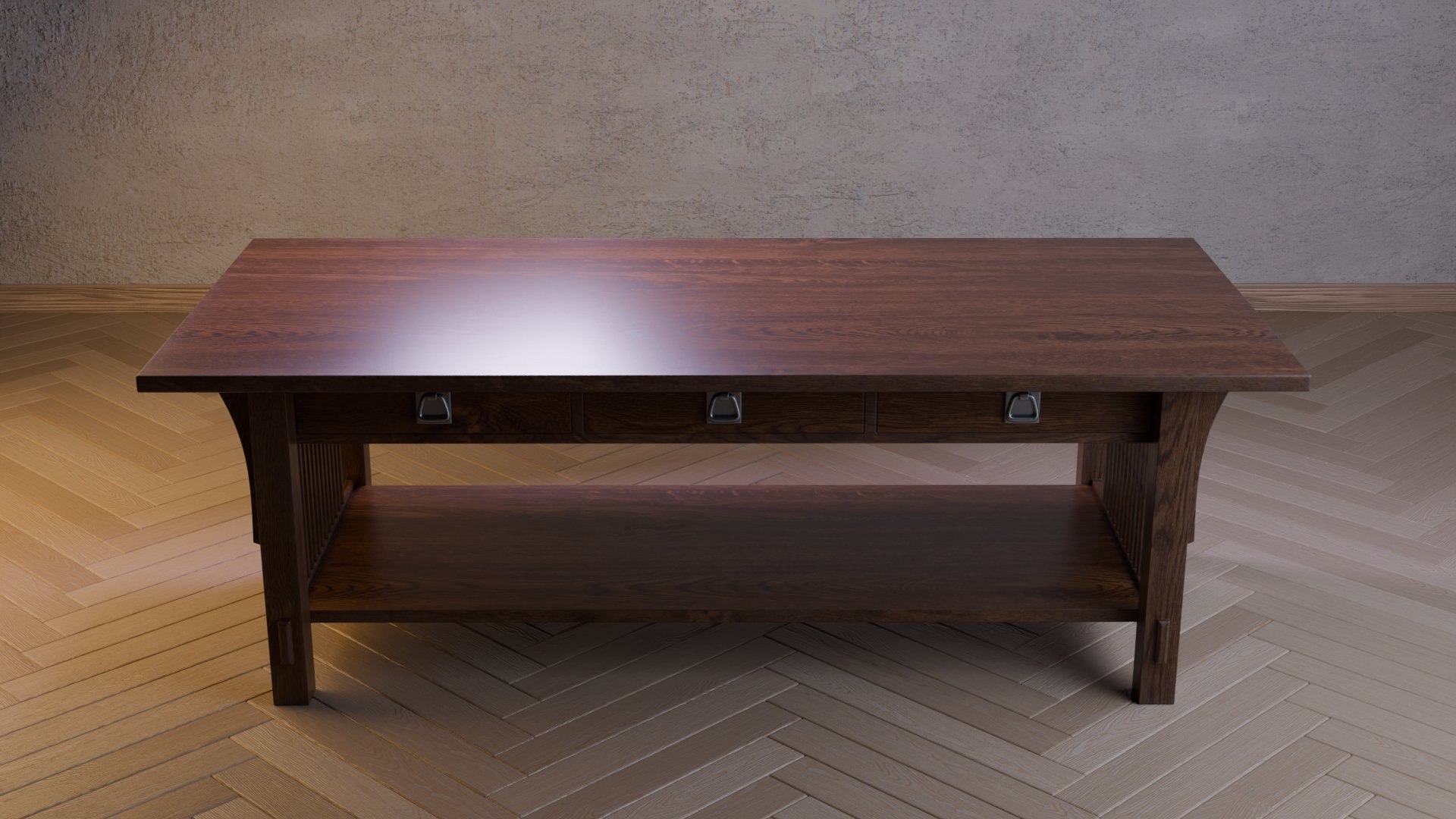 3D Stickley Highlands Table Model - TurboSquid 2130334