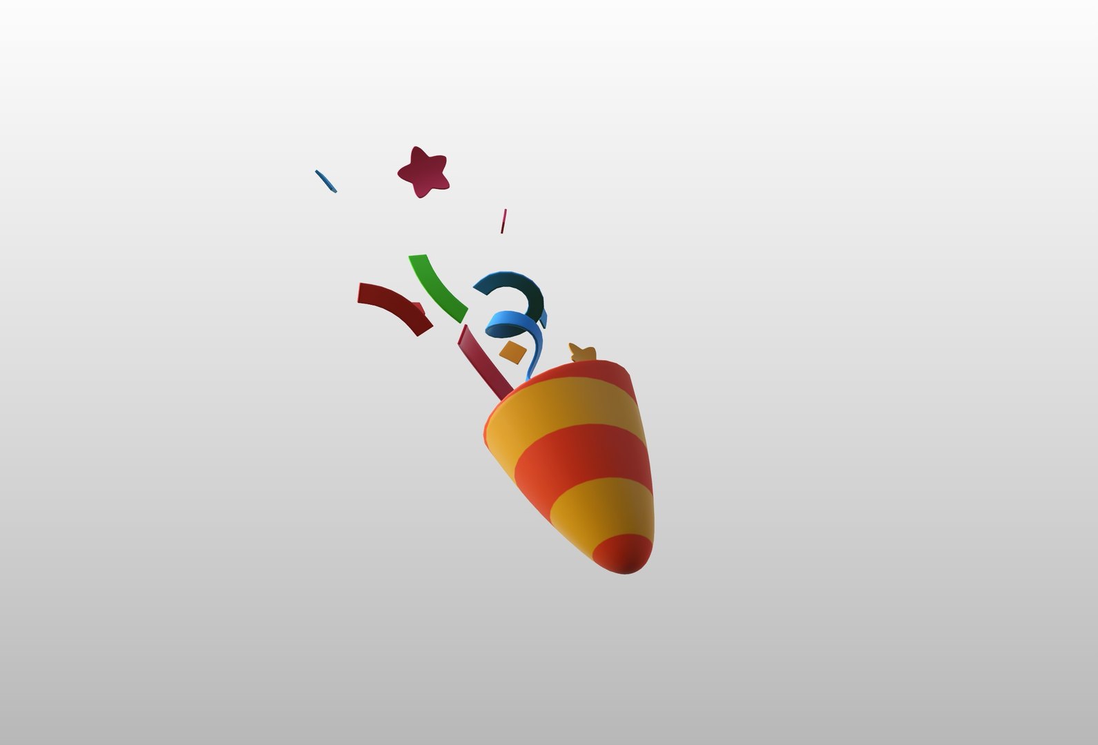 Party Popper Model - TurboSquid 2233181