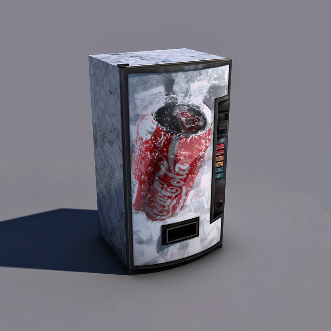 Vending Machine Coca-cola 3d Model