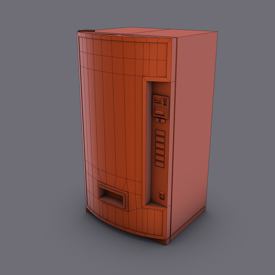 Vending Machine Coca-cola 3d Model