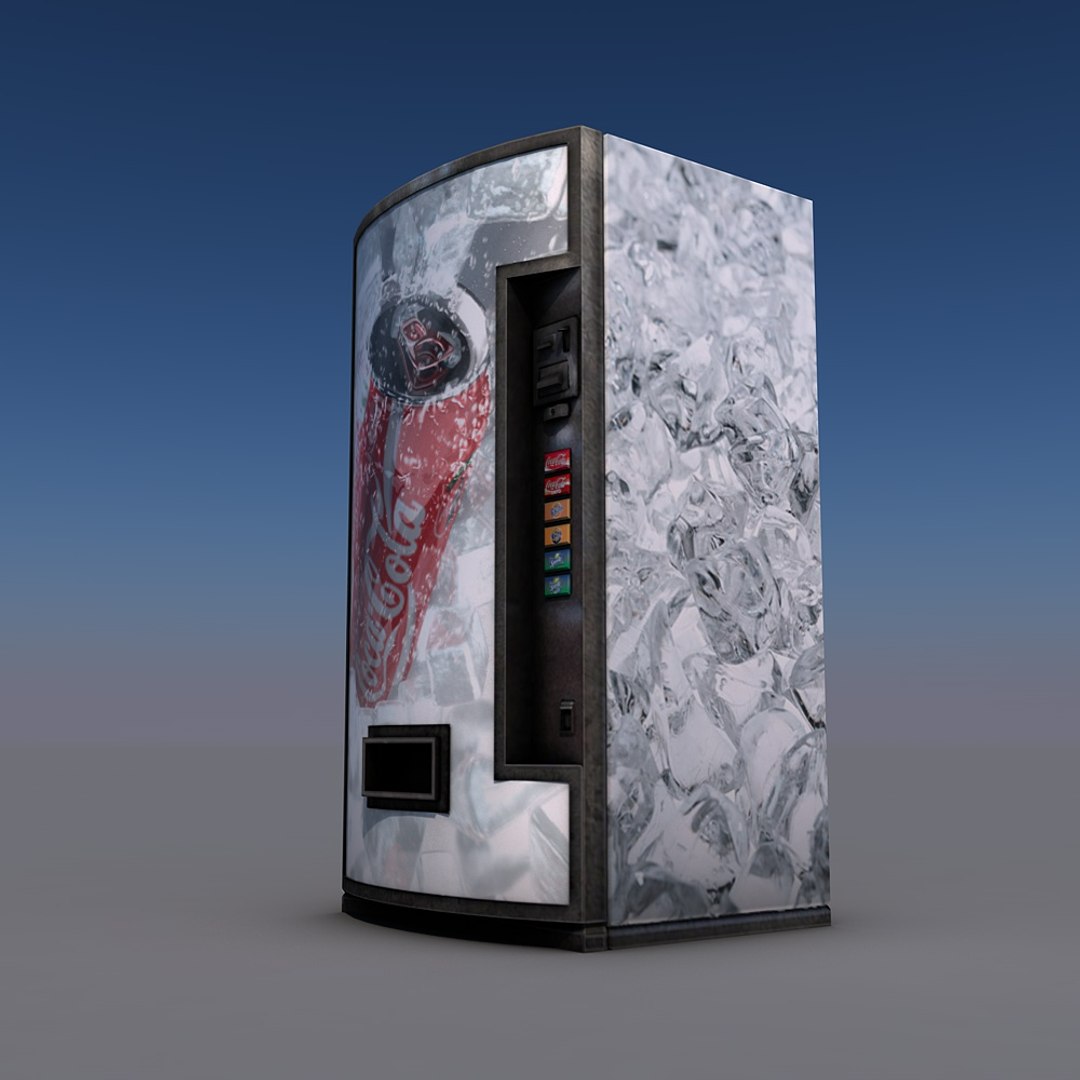 Vending Machine Coca-cola 3d Model