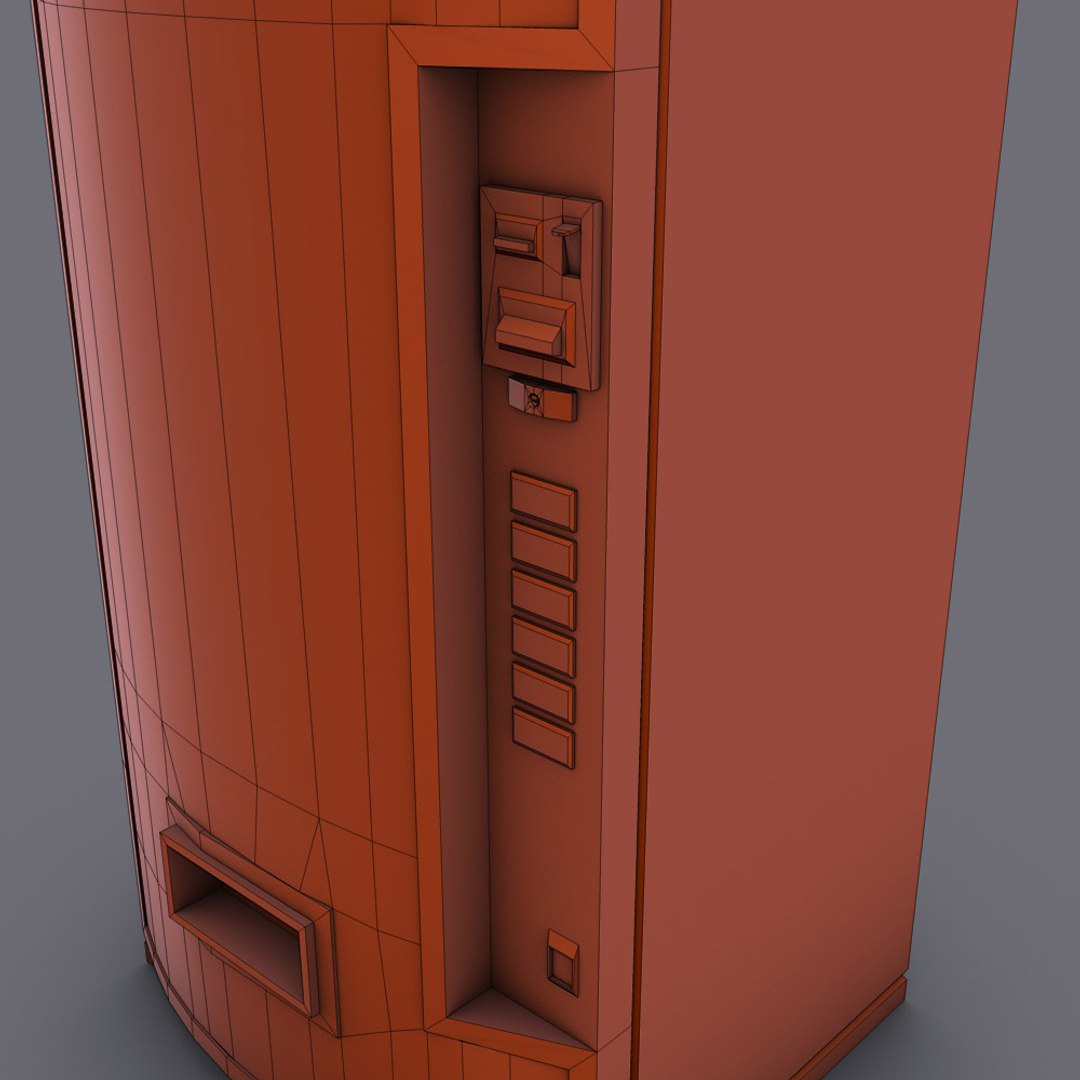 Vending Machine Coca-cola 3d Model