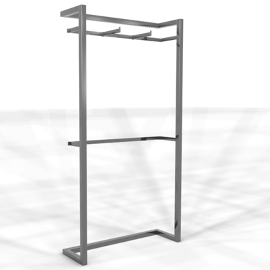 3d model retail rack