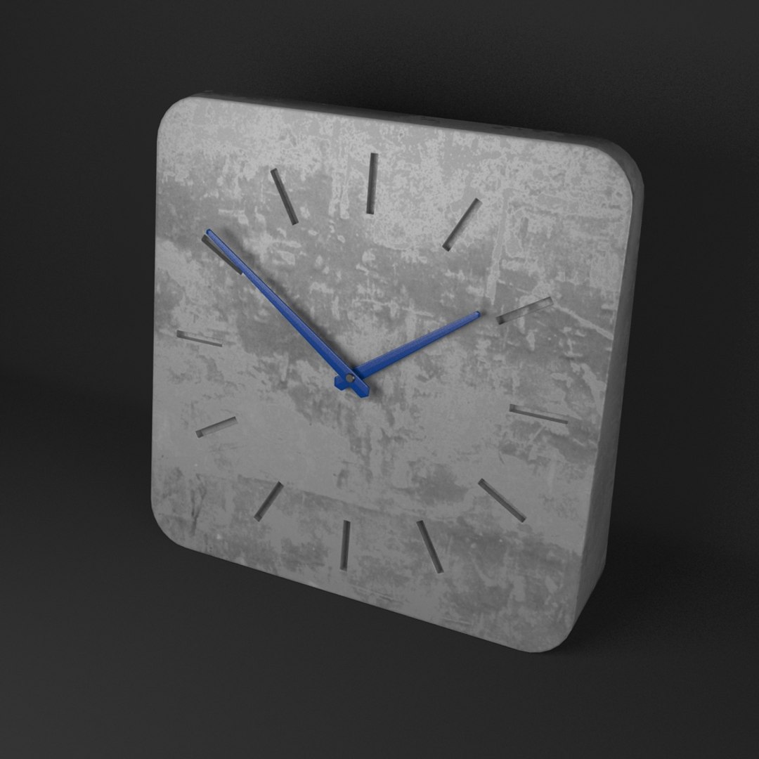 3d Clock Hands Realistic Model