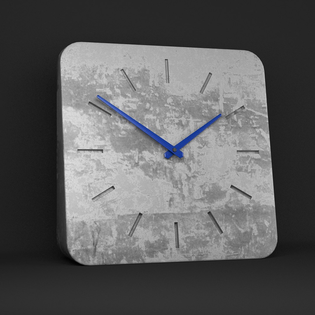 3d Clock Hands Realistic Model