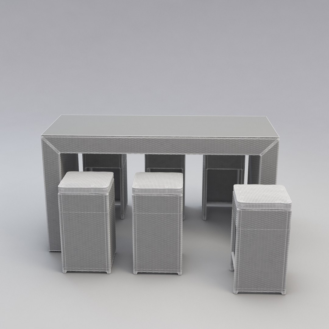 Maya Cubed Pub Rattan Furniture