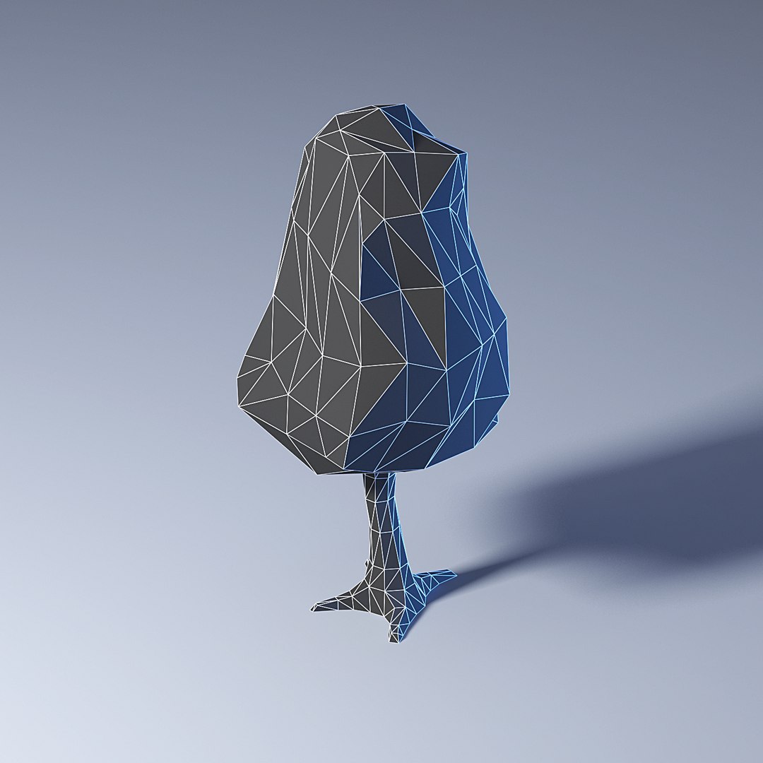 Polygonal low-poly tree model - TurboSquid 1218057
