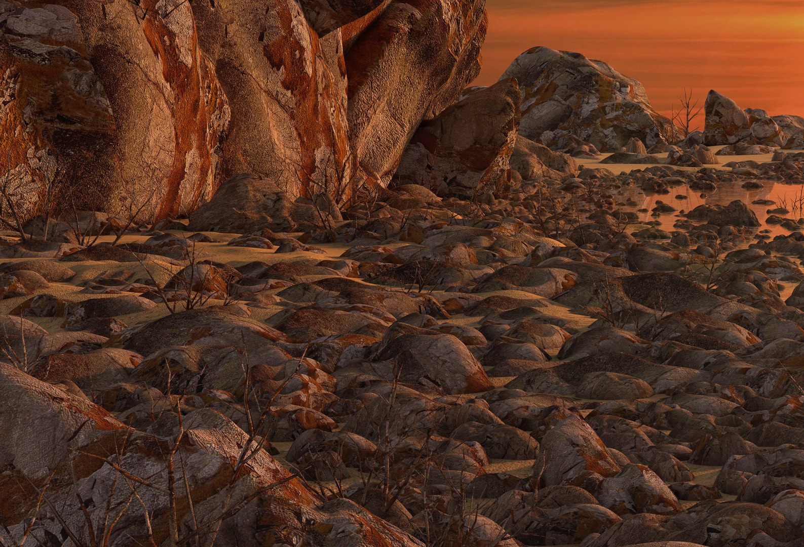 Beach Sunset 3D Model - TurboSquid 1547082