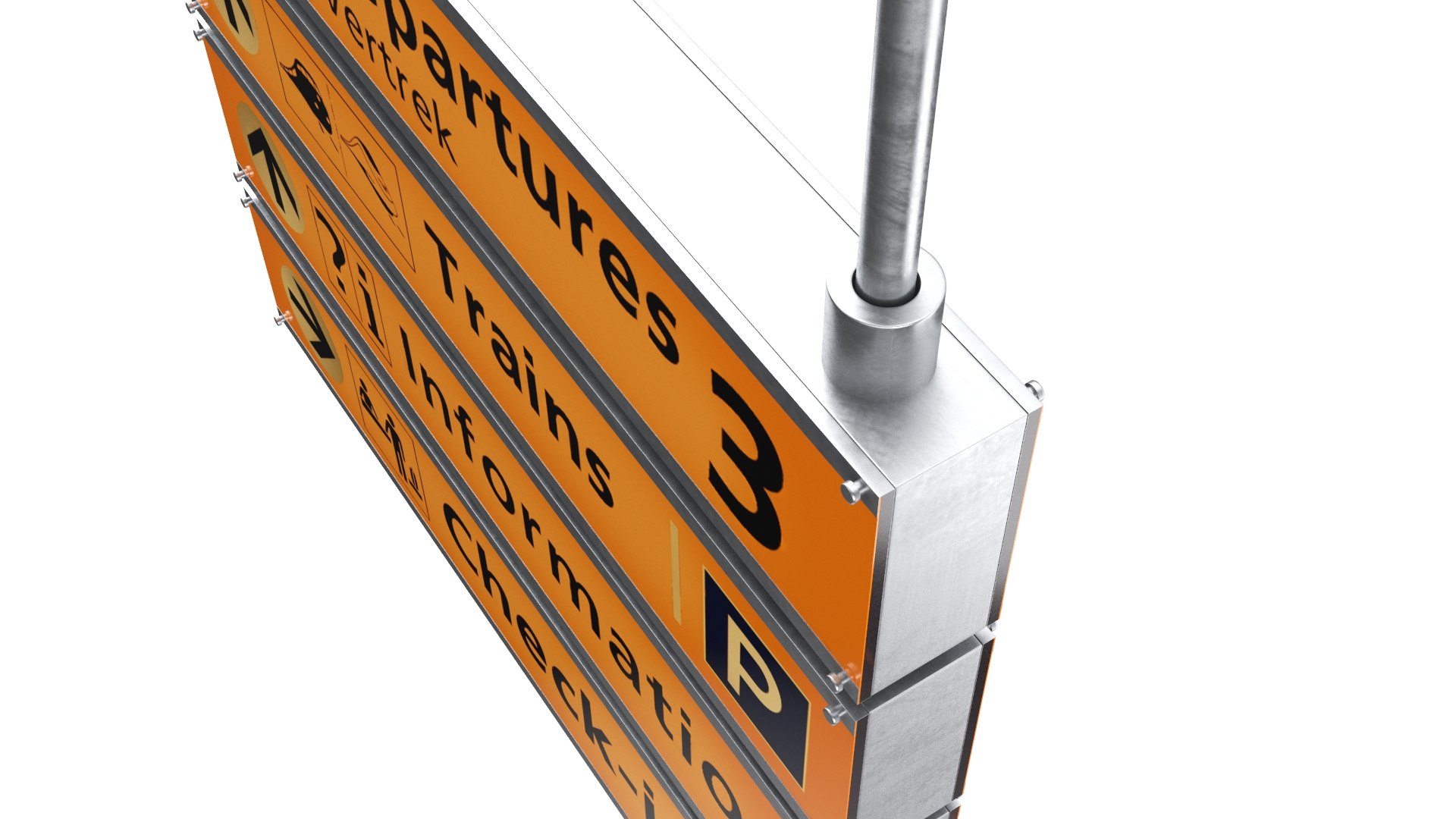 Real airport signs model - TurboSquid 1538408