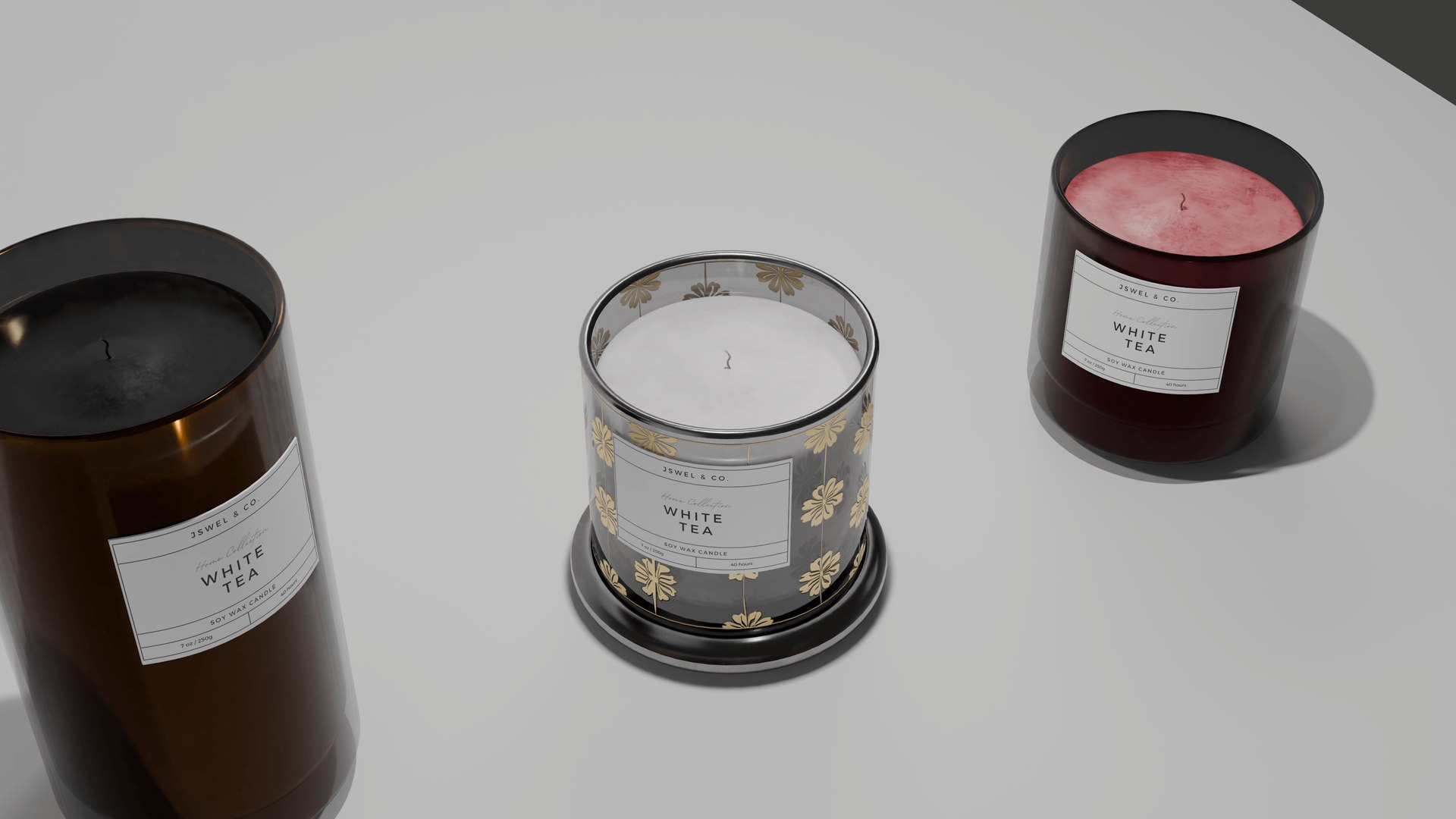 3D Scented Candles Full Set Low-poly 3D Model Model - TurboSquid 2337228