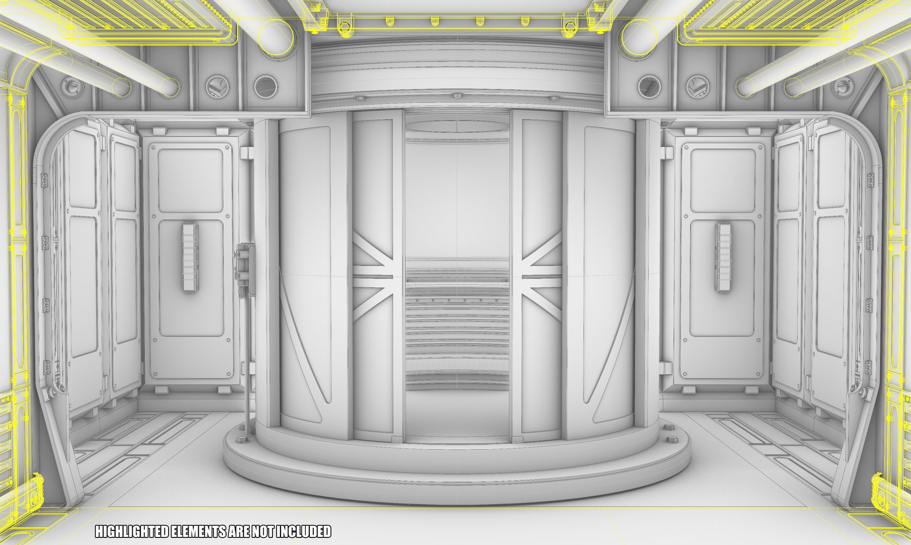 3D Model Vault 33 Lift Area - TurboSquid 2268739