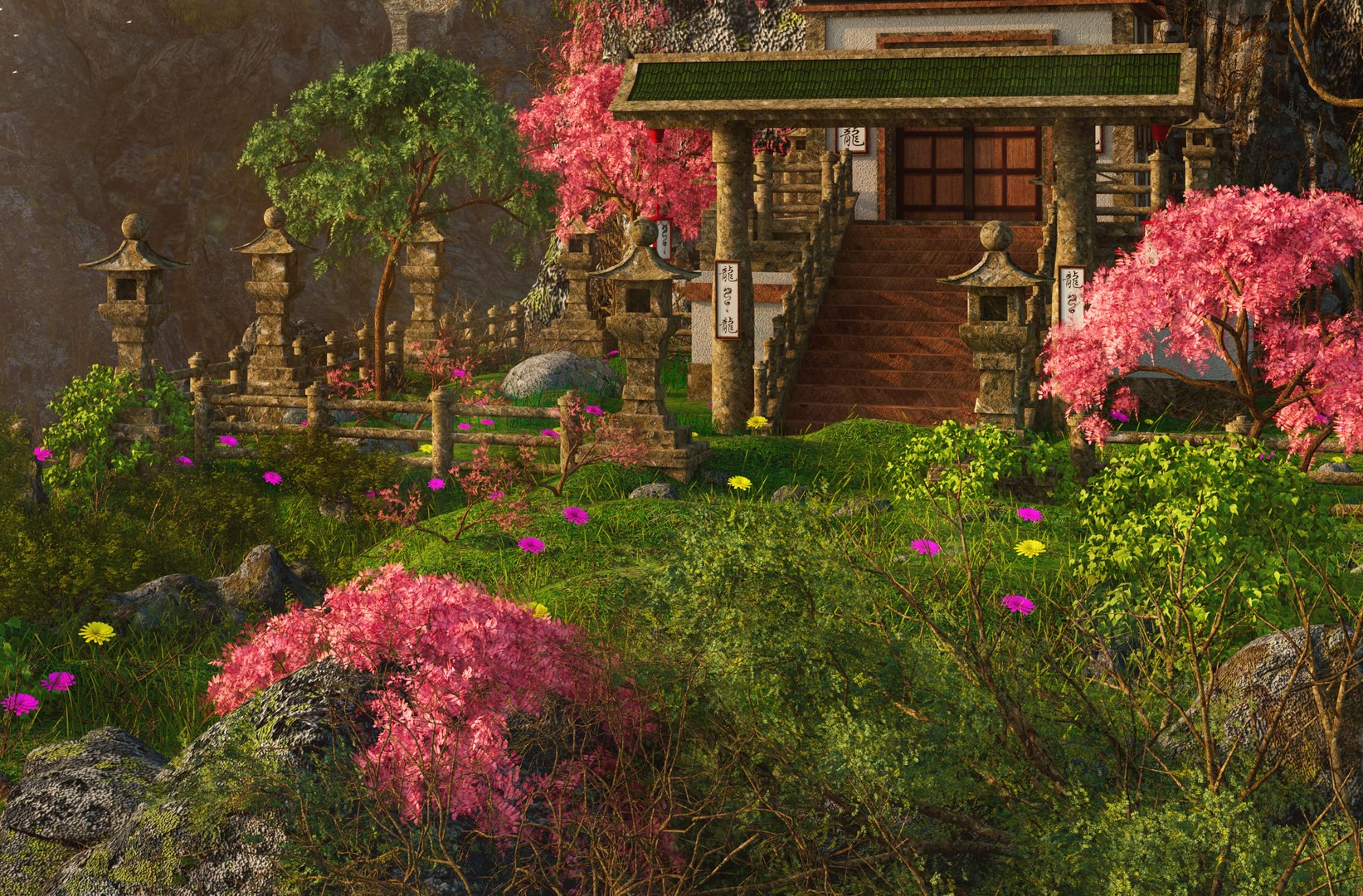 Fantasy Asian House Environment 3D Model - TurboSquid 2458961