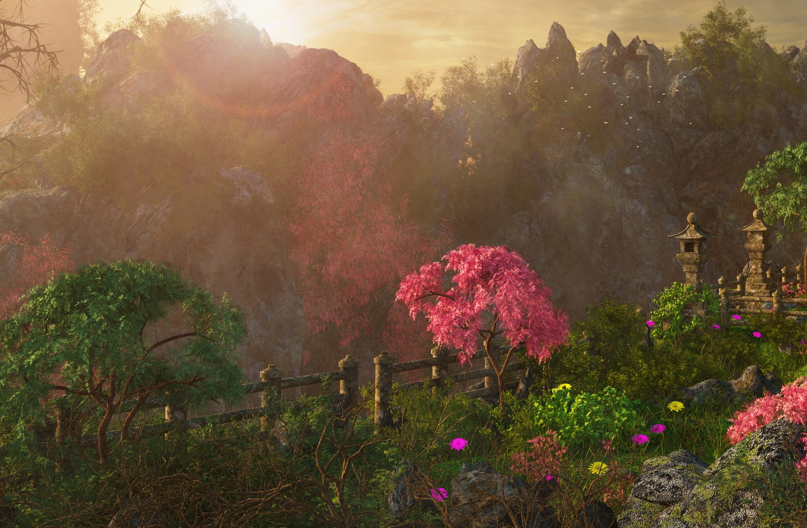 Fantasy Asian House Environment 3D Model - TurboSquid 2458961