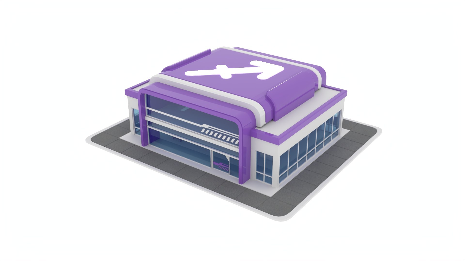 3D Sci-Fi Horoscope Building Sagittarius - TurboSquid 2358816