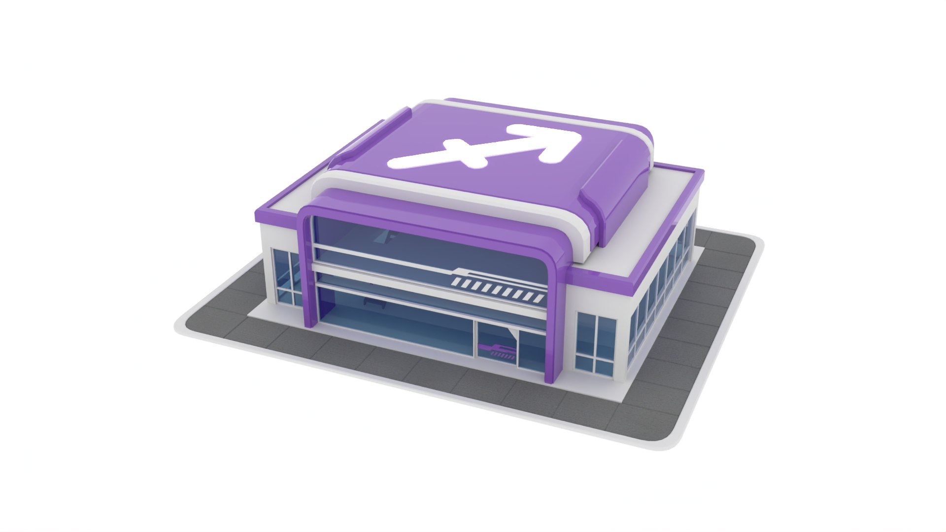 3D Sci-Fi Horoscope Building Sagittarius - TurboSquid 2358816