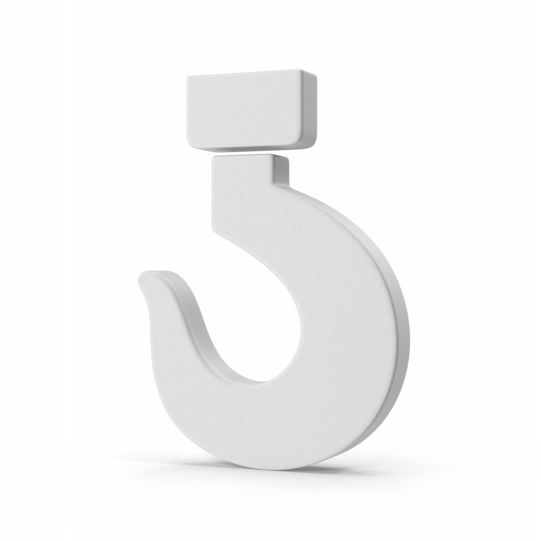 Hook Symbol 3D Model - TurboSquid 2170716
