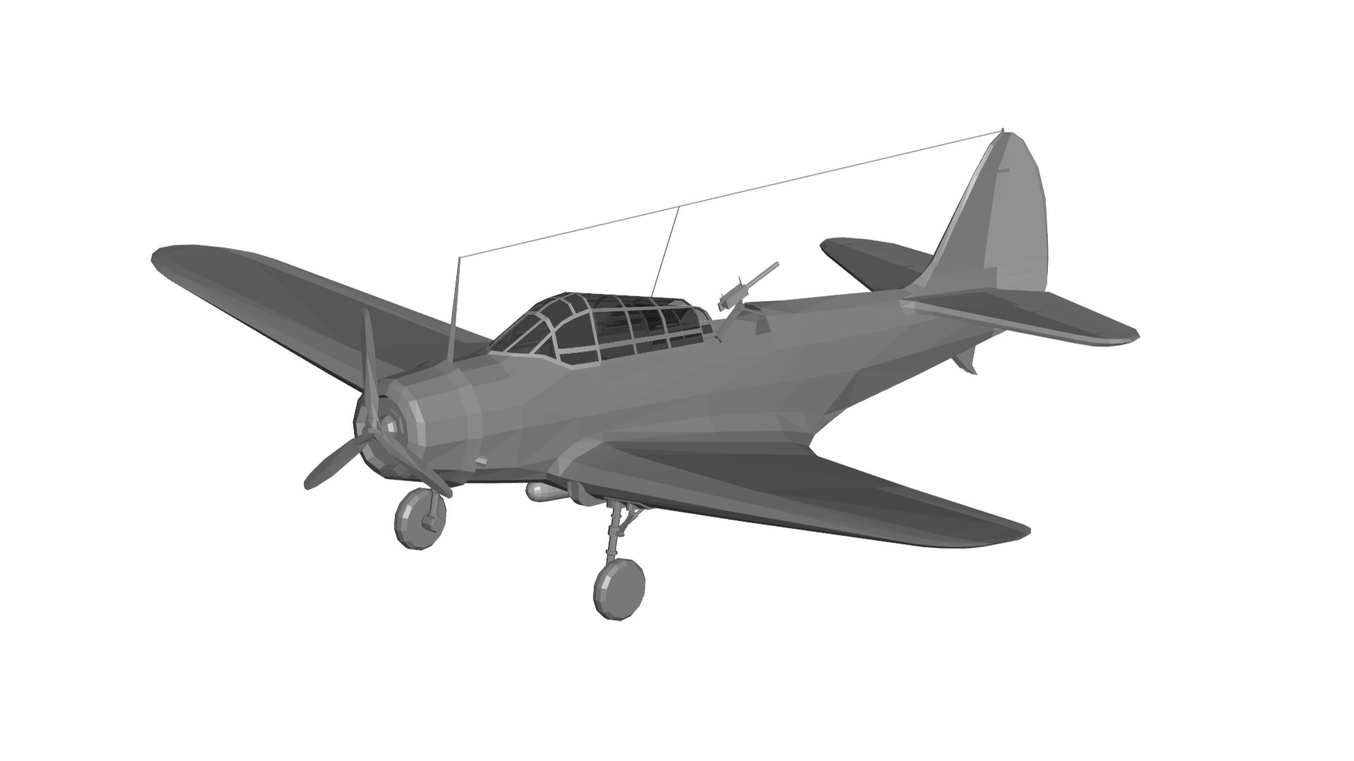 Douglas TBD Devastator 3D Model - TurboSquid 1985822