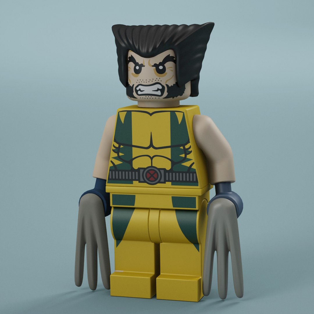 3d Model Of Lego Wolverine