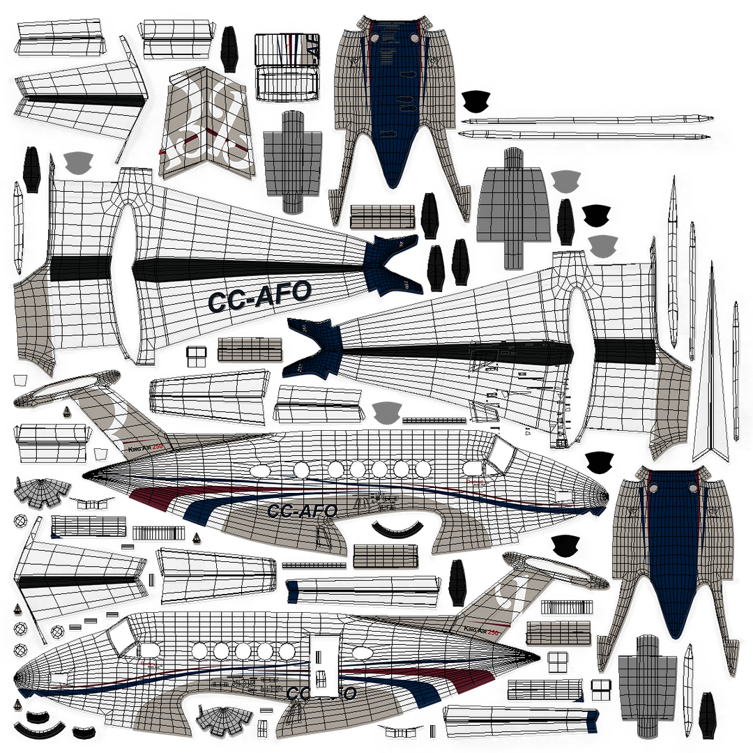 3D model civil utility aircraft beechcraft - TurboSquid 1189394