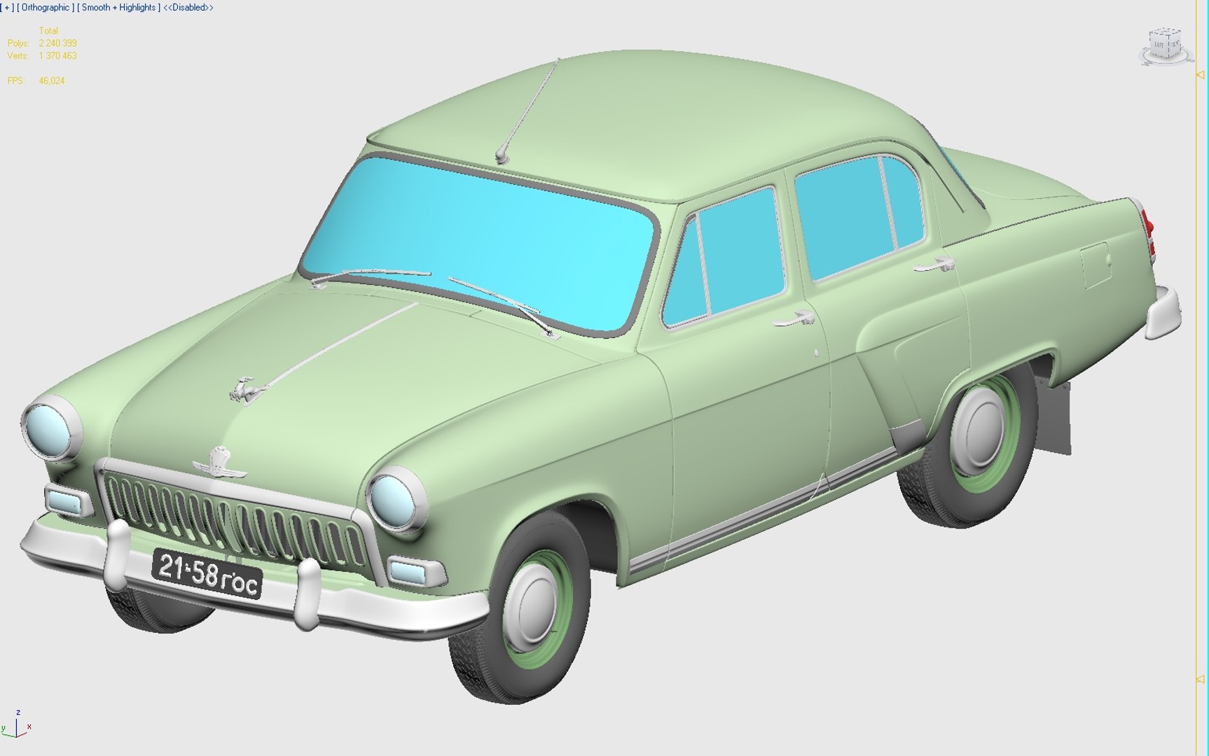 3D Gaz-21i Volga Model - TurboSquid 1548607