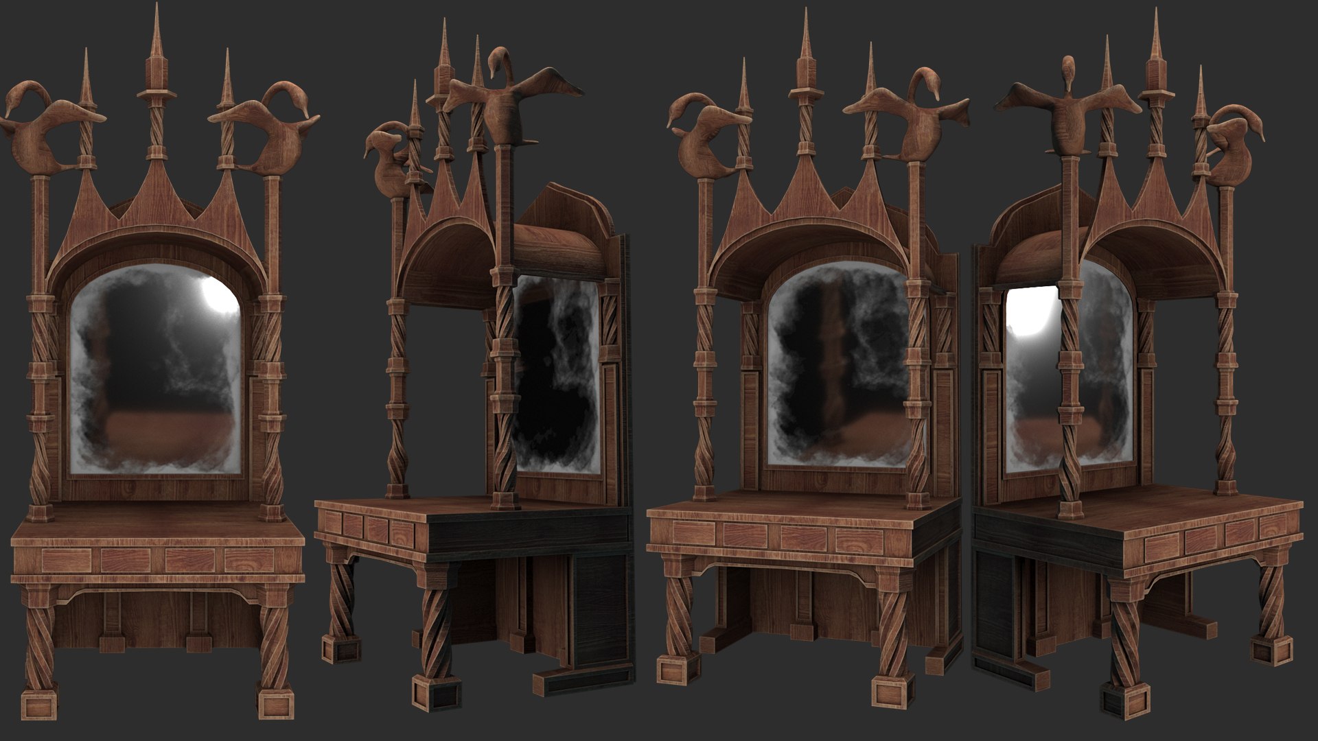 Mirror Low-poly 3D Model 3D - TurboSquid 1716621